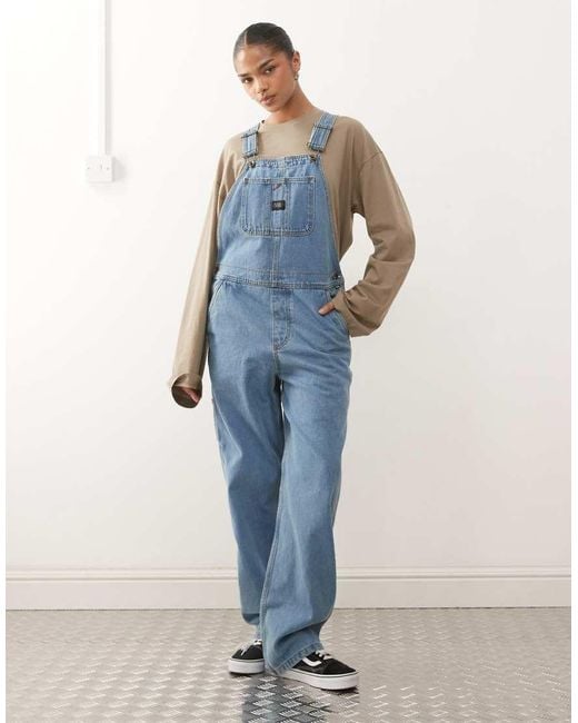 Vans Chore Denim Overall in Blue | Lyst UK