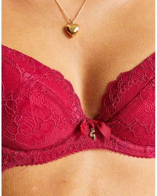 Gossard Superboost Lace Vivacious Padded Underwired Plunge Bra Lyst