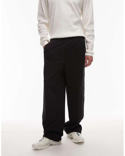 Carhartt Double Knee baggy Trackies in Black for Men | Lyst UK