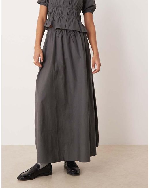 Glamorous Elastic Waist Maxi Skirt in White | Lyst UK