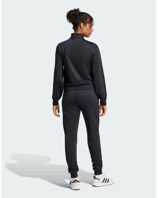 adidas Originals Essentials Feel Cozy Track Suit in Blue | Lyst UK