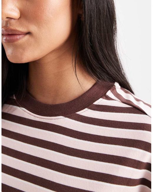New Look New Look Striped Long Sleeve Boxy Top in Red | Lyst UK
