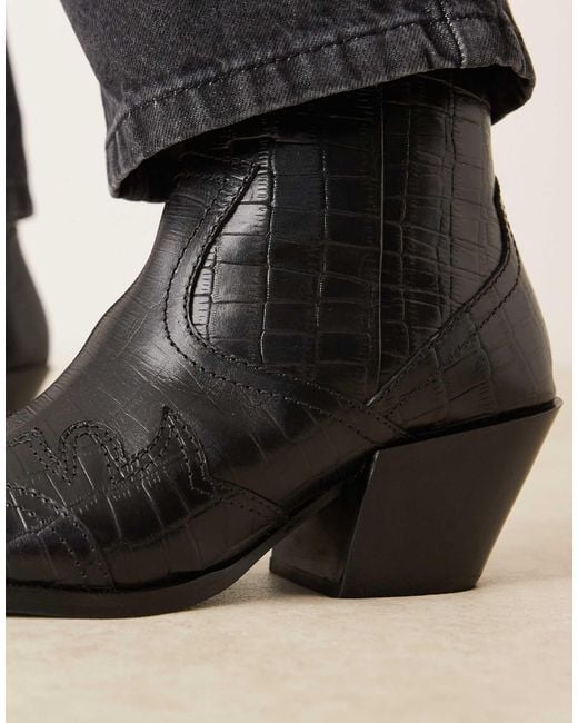 ASOS Cuban Boots in Black for Men | Lyst