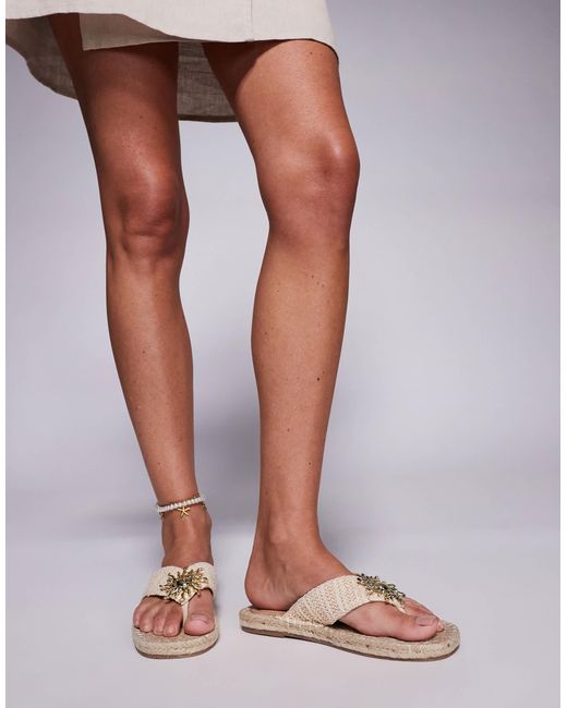 South Beach Flip Flop With Sun | Lyst