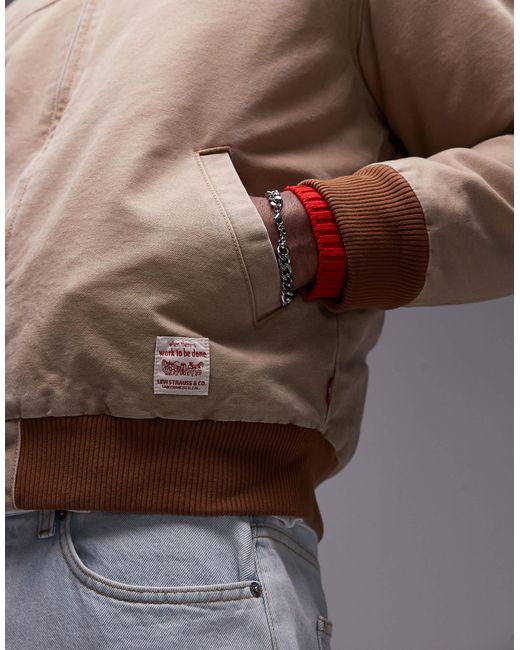 Levi's Workwear Capsule Embarcadero Aviator Bomber Jacket Lightweight ...