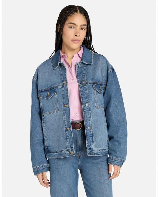Timberland Denim Archive Insulated Jacket in Blue | Lyst UK