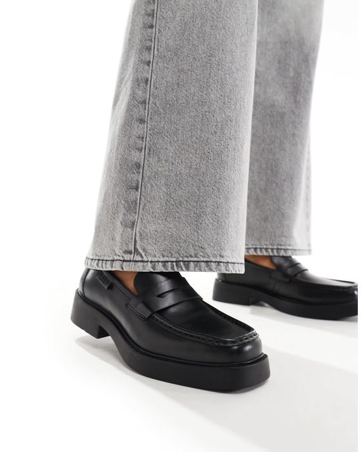 Walk London Taylor Saddle Loafers in Gray | Lyst