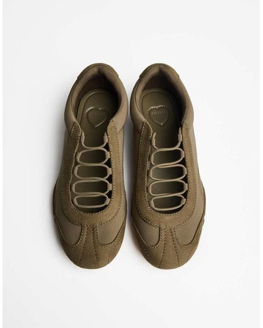 Bershka Soft Trainers in Green | Lyst UK