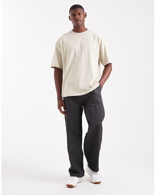 ASOS Essentials Oversized Crew Neck T-Shirt in White for Men | Lyst UK