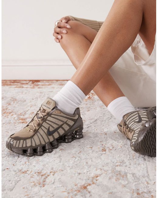 Nike Shox Tl Sneakers in Green | Lyst