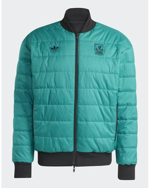 adidas Originals Liverpool Fc Terrace Icons Jacket in Blue for Men ...