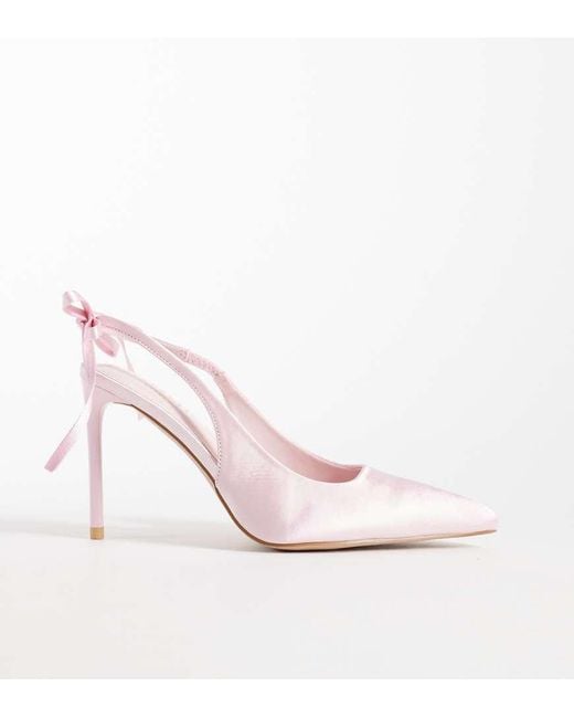 SIMMI Simmi London Celina Wide Fit Slingback Heeled Shoes With Bow in ...