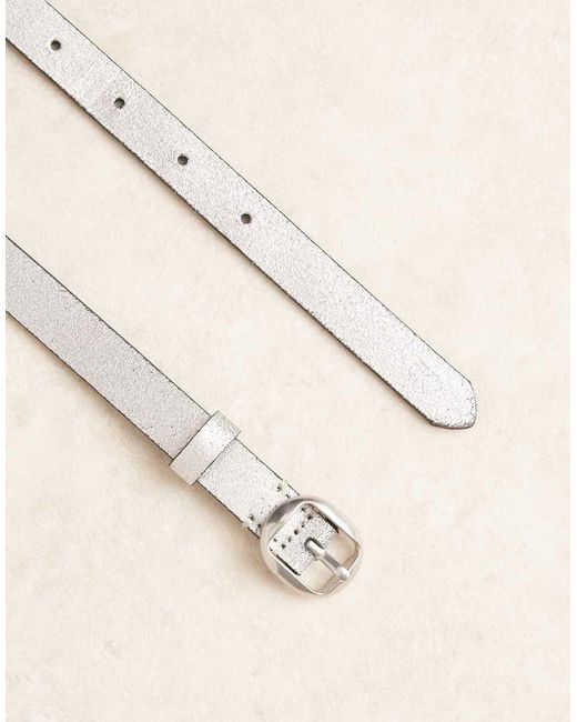Calvin Klein Small Round Buckle 20Mm Belt in Blue | Lyst UK