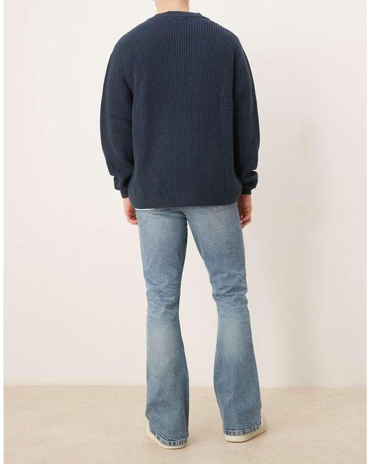 ASOS Stretch Flare Jeans in Blue for Men | Lyst UK