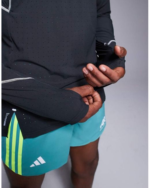 adidas Originals Adidas Running Adizero Reflective Long Sleeve Top in ...