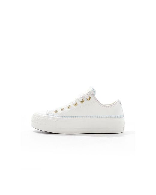 Converse Chuck Taylor All Star Lift Platform Sneakers With Crafted ...