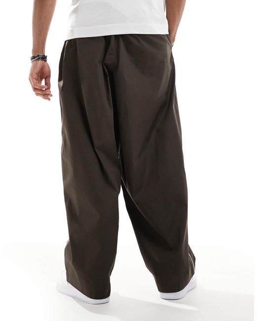 ASOS Oversized baggy Pants With Side Piping in White for Men | Lyst