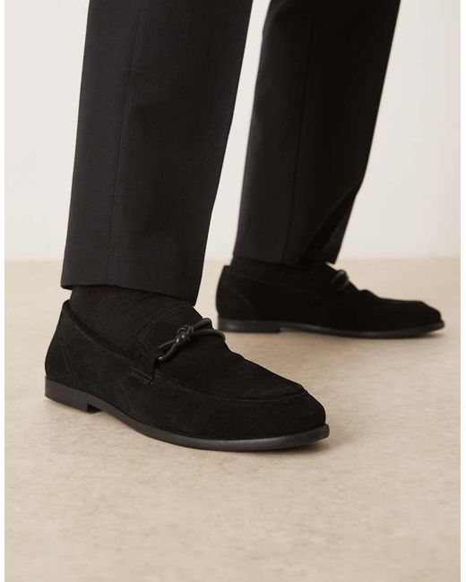ASOS Slim Loafers in Black for Men | Lyst UK