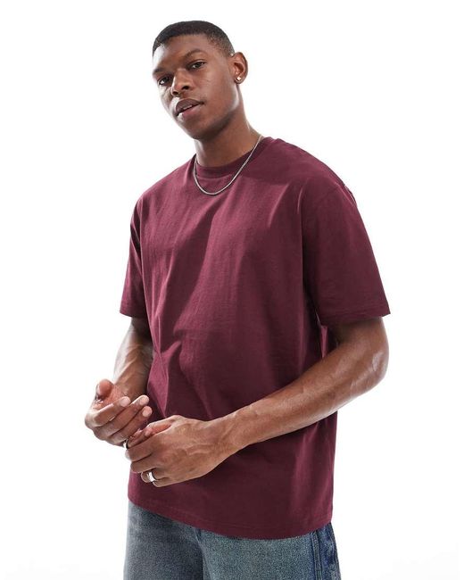 ASOS Essential Relaxed T-Shirt in Purple for Men | Lyst UK
