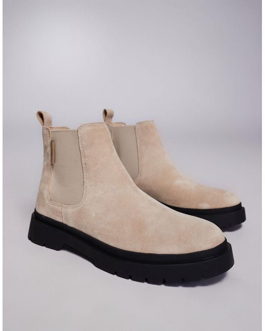 Walk London Callum Chelsea Boot in Black for Men | Lyst