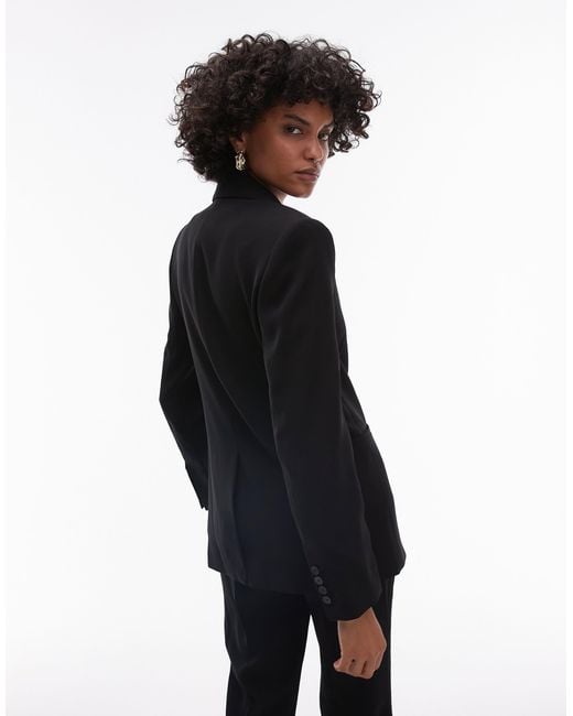 Mango Tailored Blazer Co-Ord in Black | Lyst