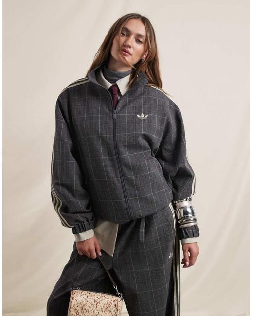 adidas Originals x ASOS Oversized Track Jacket in Grey | Lyst UK