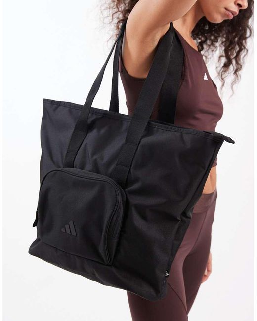adidas Originals Adidas Training Tote Bag With Pocket in Black | Lyst UK