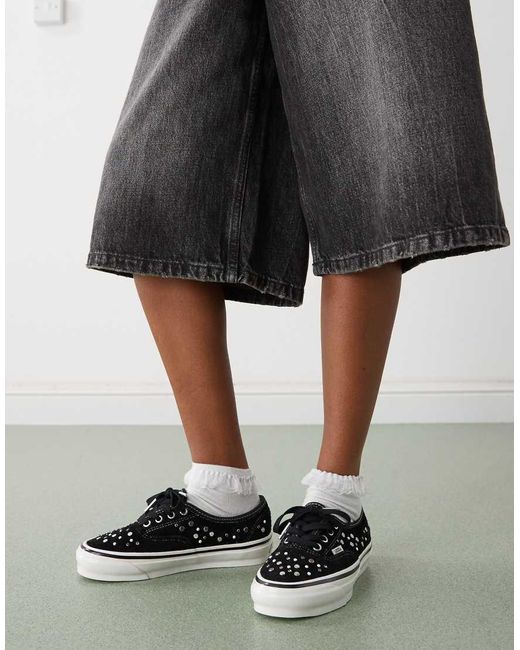 Vans Premium Authentic 44 Trainers in Black | Lyst UK