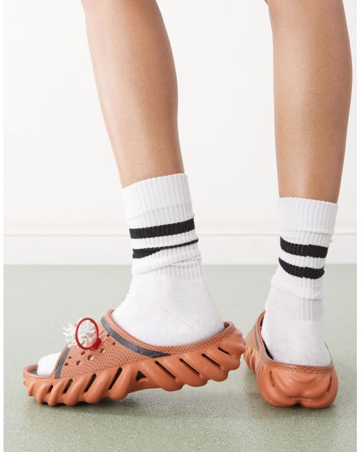 Crocs™ Nba Echo Slides in White for Men | Lyst