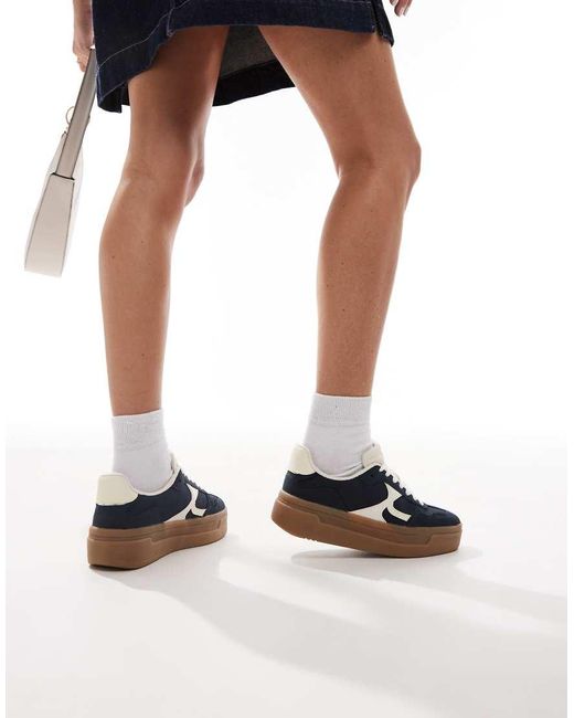 Stradivarius Platform Trainer in White | Lyst UK