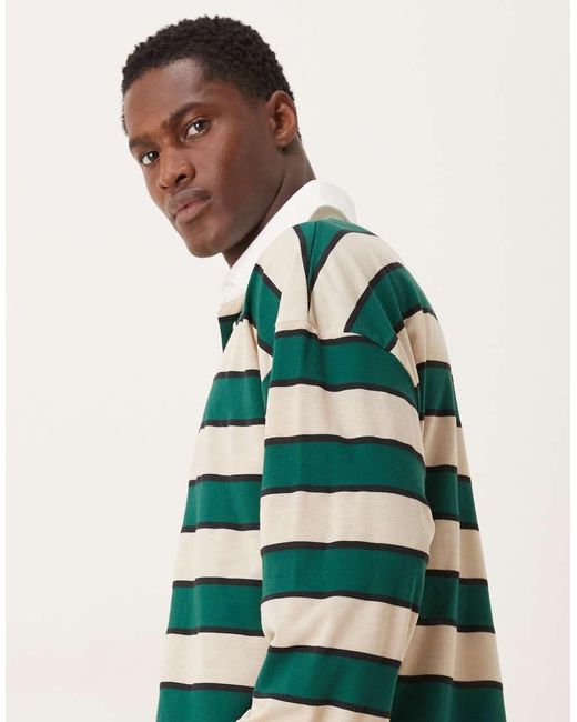 ASOS Boxy Oversized Long Sleeve Rugby Polo With Dropped Shoulder in ...