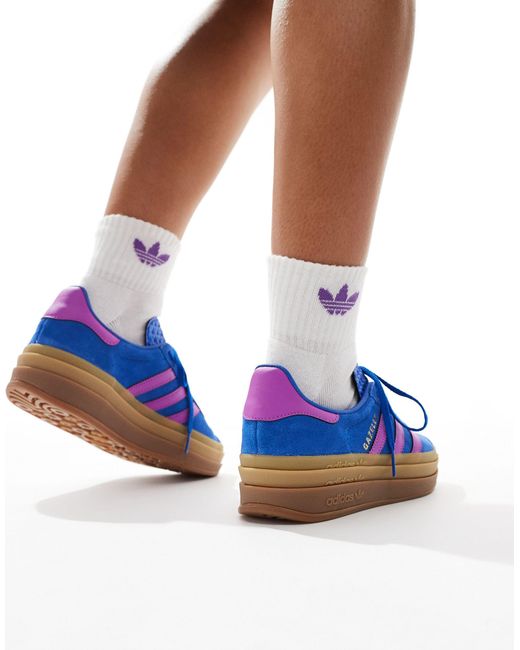 adidas Originals Gazelle Bold Trainers in Blue | Lyst