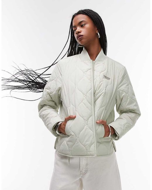Tommy Hilfiger Onion Quilt Jacket in Grey | Lyst UK