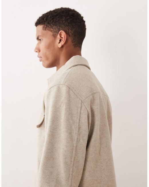 Mango Classic Shacket in Natural for Men | Lyst