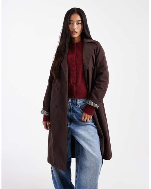 New Look Formal Mac in Blue | Lyst UK
