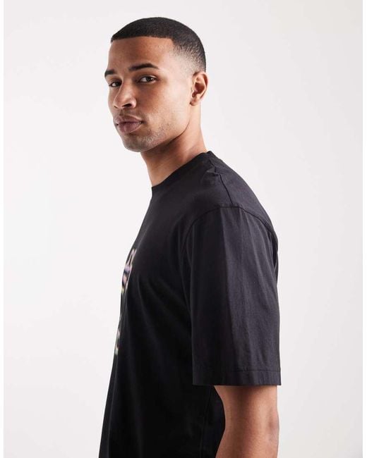 HUGO Nedirix Dog Logo Print T-shirt in Black for Men | Lyst UK