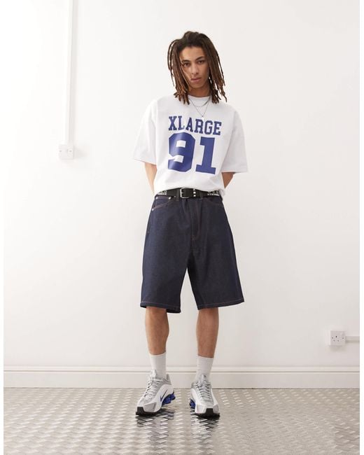 X-Large baggy Jorts With Back Pocket Og Logo Embroidery in White for ...