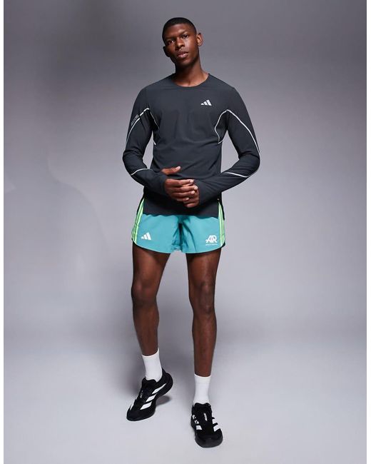 adidas Originals Adidas Running Adizero Reflective Long Sleeve Top in ...