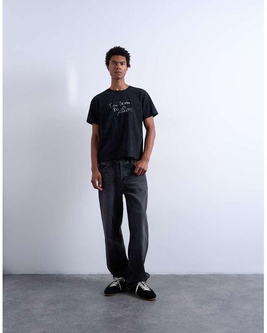 TOPMAN Mason Newman X Classic Fit T-shirt With Till Death Do Us Part ...