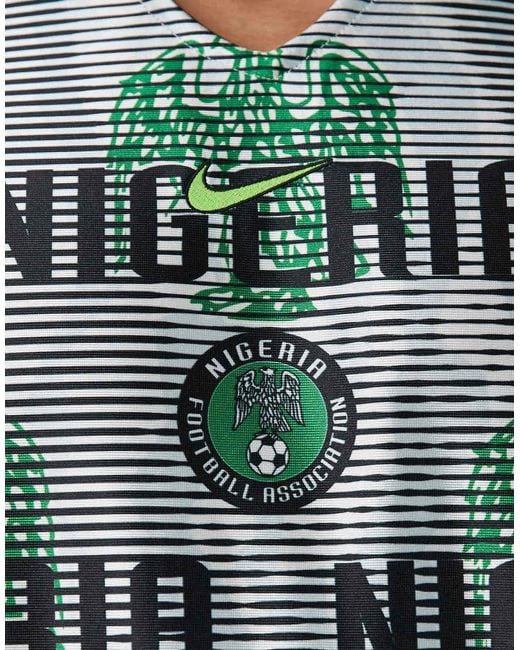 Nike Football Nike Nigeria World Cup 26 Retro Heavyweight Print Jersey ...