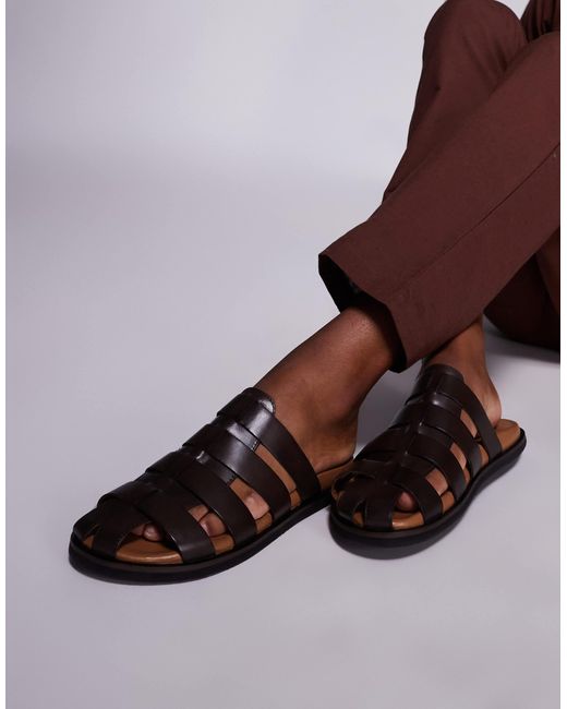 ASOS Mule Sandals in Brown for Men | Lyst