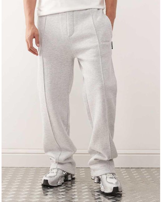 Prohibited 360 Gsm Oversized Logo Loose joggers in Grey for Men | Lyst UK