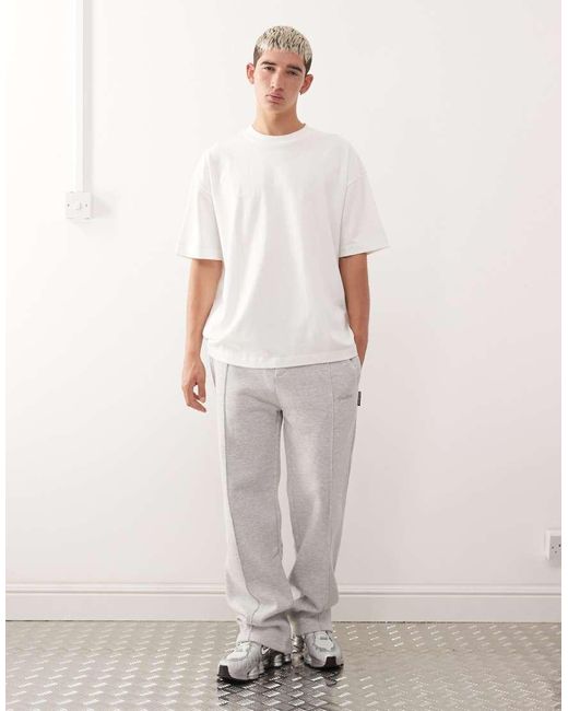 Prohibited 360 Gsm Oversized Logo Loose joggers in Grey for Men | Lyst UK