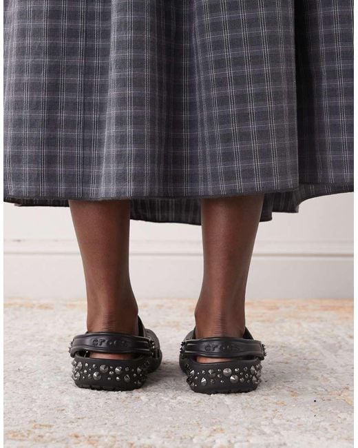 Crocs™ Classic Studded Clog in Grey | Lyst UK