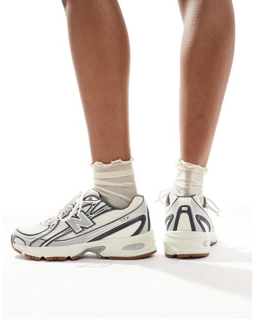 New Balance 740 Sneakers in White | Lyst