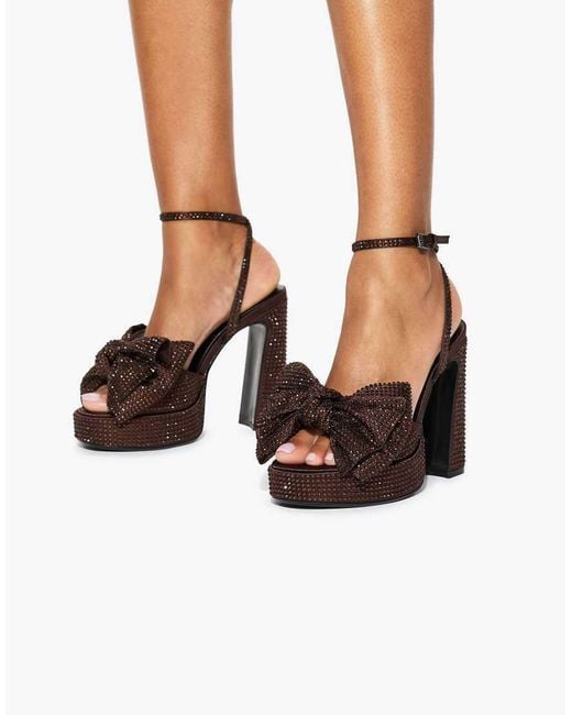 KG by Kurt Geiger Style Heeled Sandals in Brown | Lyst UK