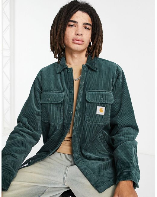 Carhartt WIP Whitsome Corduroy Shacket in Green for Men | Lyst Australia