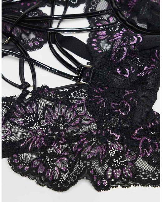 Ann Summers Crotchless Teddy in Black | Lyst UK