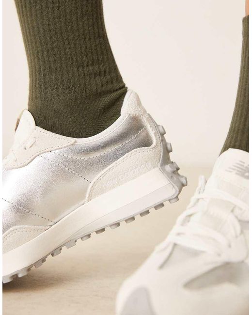 New Balance 327 Sneakers in Natural | Lyst UK