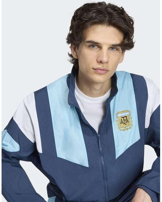 adidas Originals Argentina Eqt Track Top in Blue for Men | Lyst UK